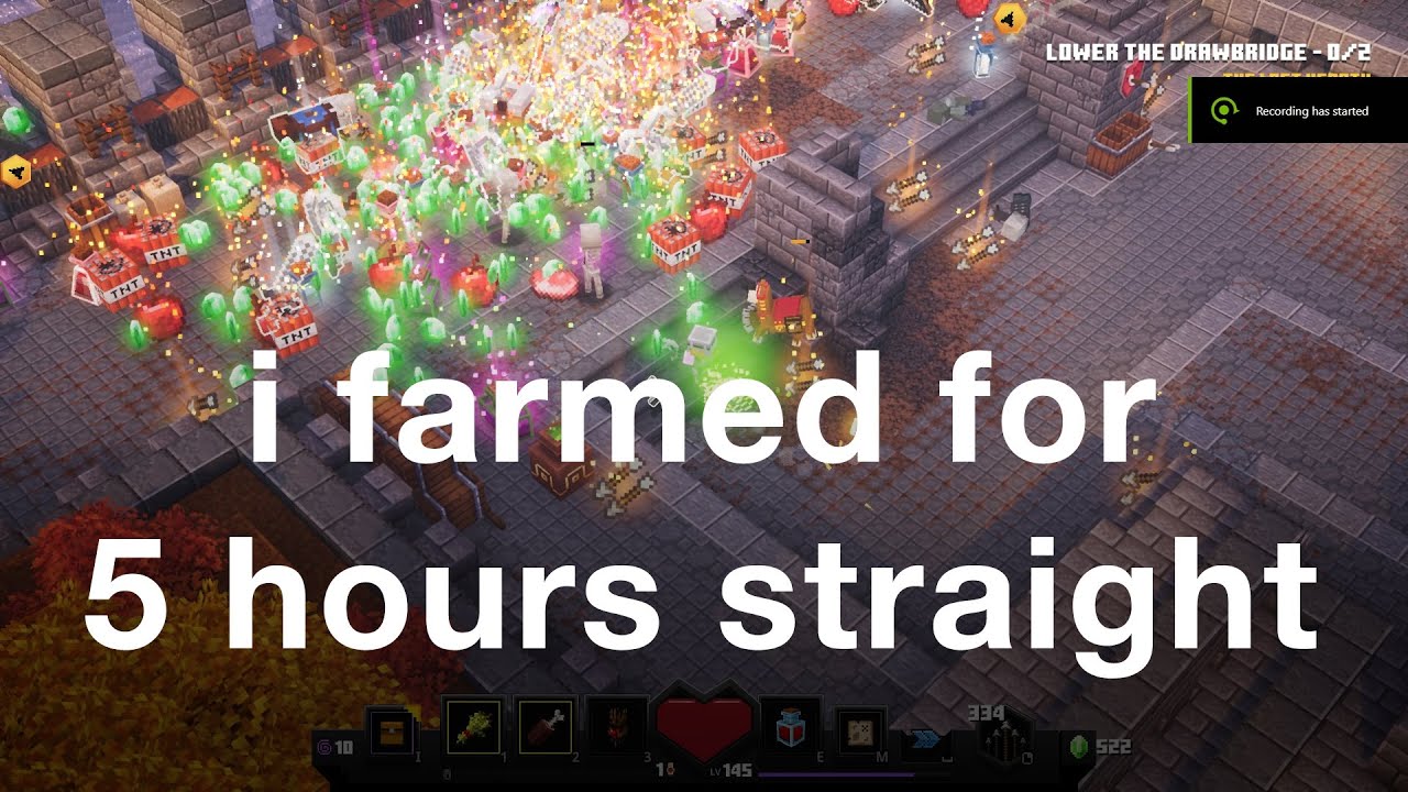 MINECRAFT DUNGEONS AFK FARMING! - YouTube