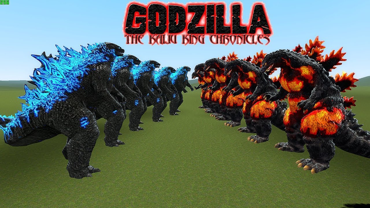 5X GODZILLA vs 5X GODZILLA In Garry's Mod - YouTube