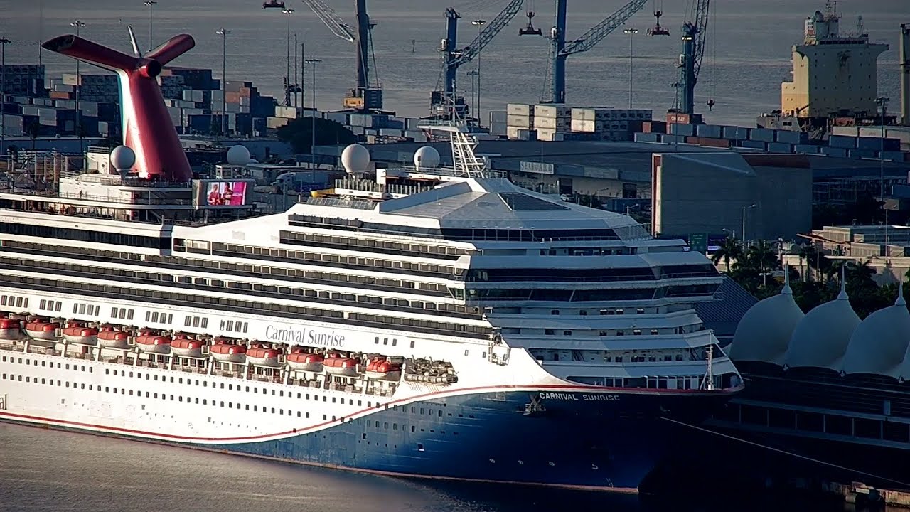 🔴 LIVE REPLAY Carnival Sunrise at Port Miami Florida - YouTube