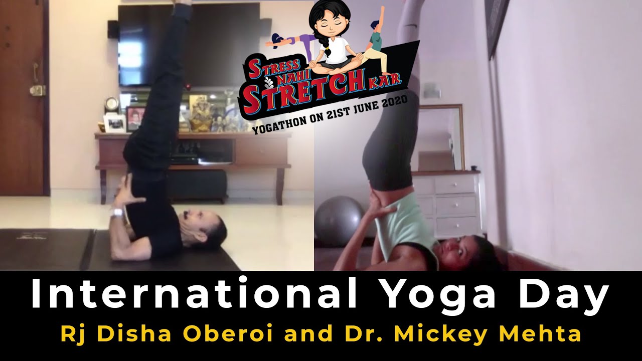 Rj Disha Oberoi with Dr. Mickey Mehta | International Yoga Day - YouTube