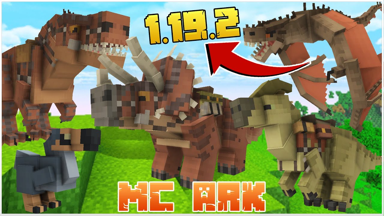 MC ARK ADDON | O MELHOR ADDON DE ARK QUE EU JÁ VI | REVIEW COMPLETA (BEDROCK 1.19.2) - YouTube