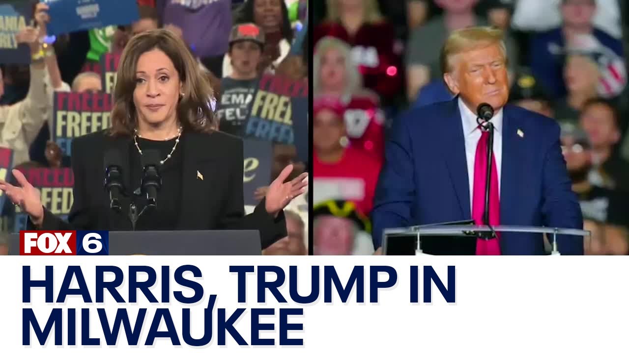 Harris, Trump Wisconsin visit Friday | FOX6 News Milwaukee - YouTube