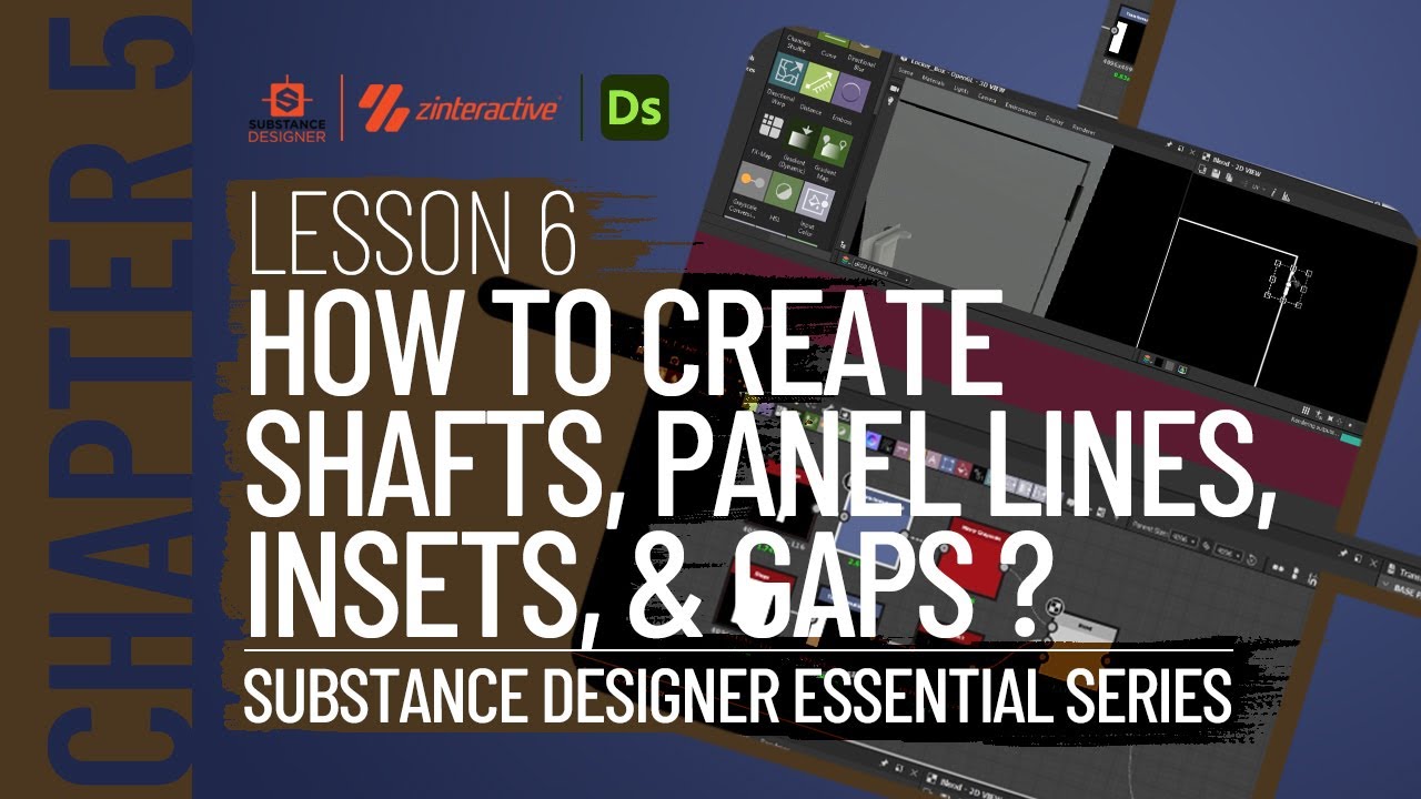 Creating Panel Lines, and Insets | Lesson 6 | Chapter 5 | Substance ...