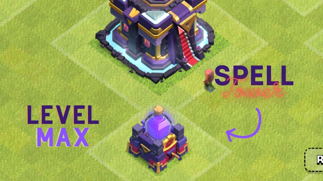 Spell Tower | Upgrade Level 1 to Max | Clash of Clans | Clash Cuts - YouTube