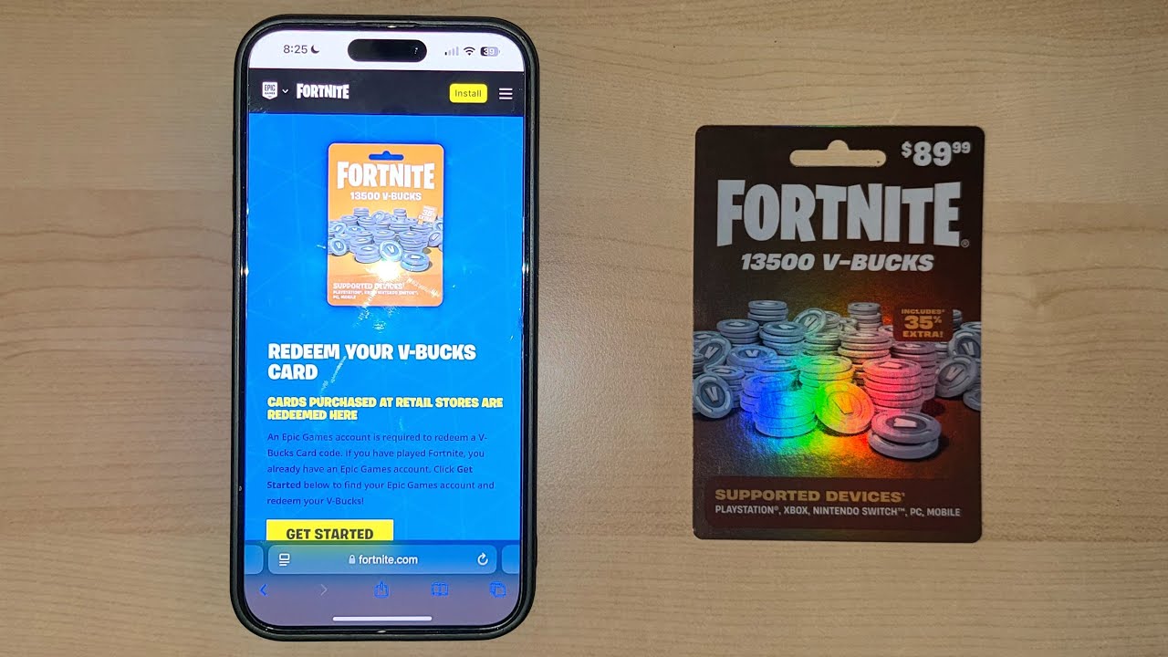 HOW TO REDEEM FORTNITE V-BUCKS CODE ON MOBILE IN 2025! (iOS, Android ...