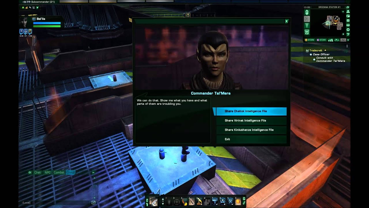 Star Trek Online "Tradecraft" [Romulan Science Officer] - YouTube