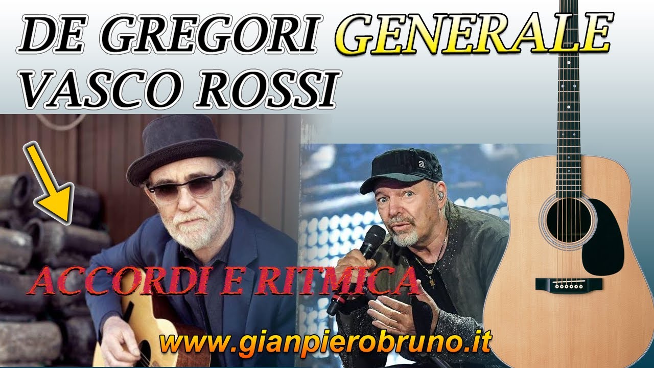 GENERALE DE GREGORI CHITARRA TUTORIAL - YouTube