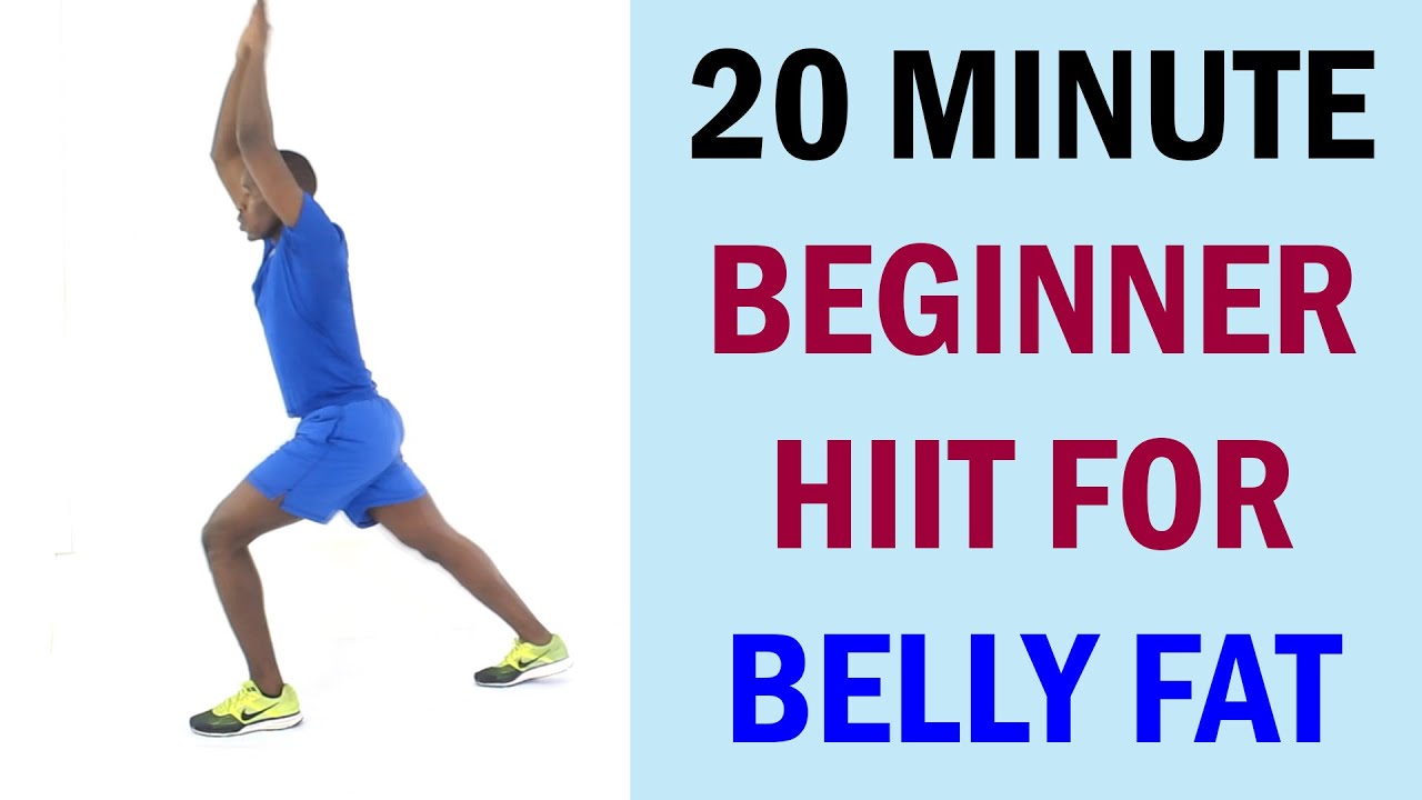 20 Minute Beginner HIIT Workout For Belly Fat/ Standing HIIT Workout ...