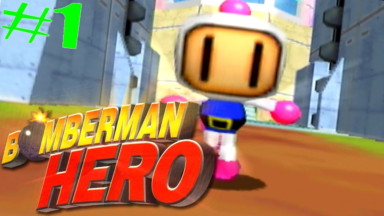 Let's Play Bomberman Hero part 1 "100% complete begins now!" - YouTube