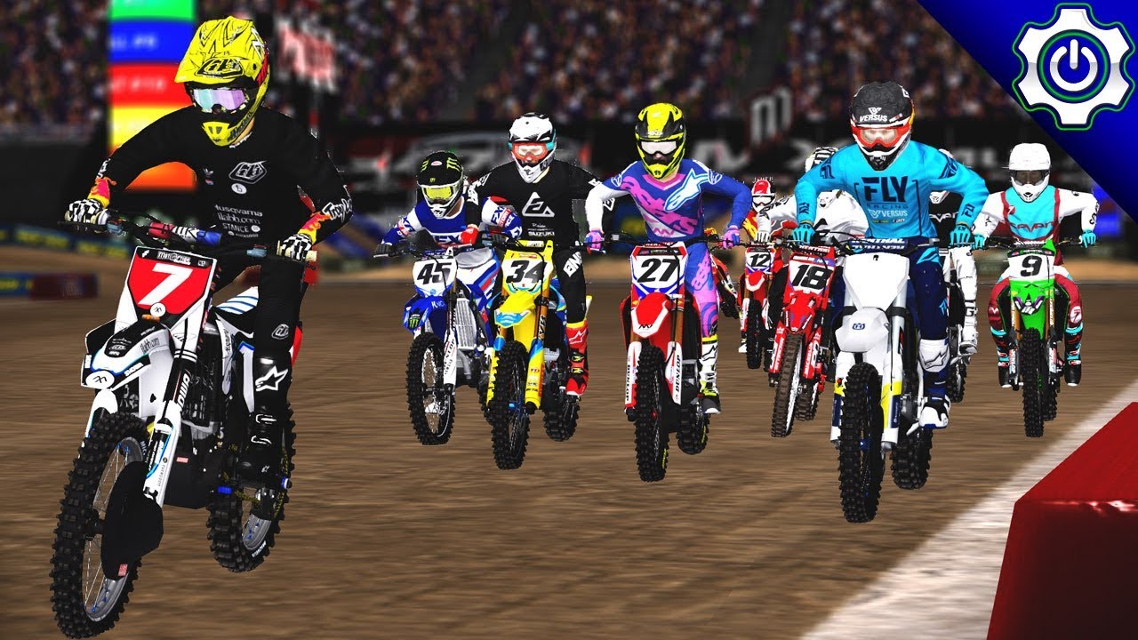 MX Simulator - 2018 MotoOption Supercross Round 14 - Minneapolis - YouTube