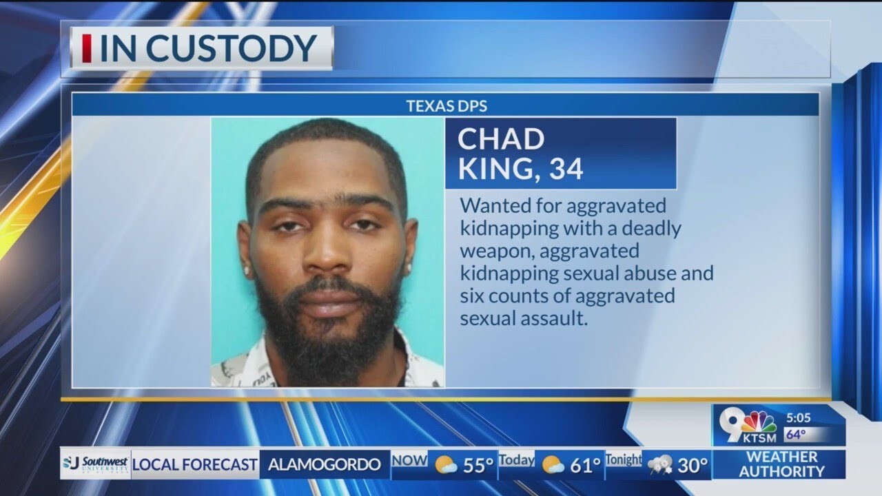 Chad King in custody after being most wanted list, wanted for ...