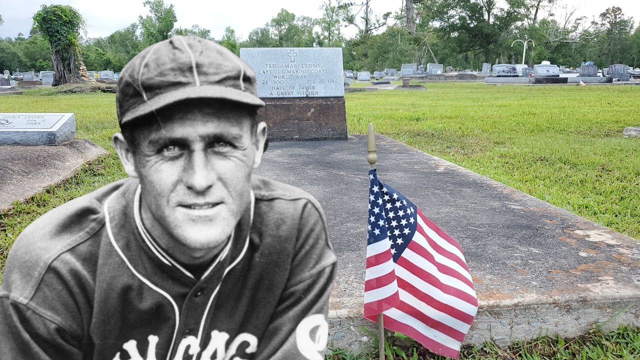 Grave of HOF Pitcher Ted Lyons - White Sox Great & U.S. Marine! - YouTube