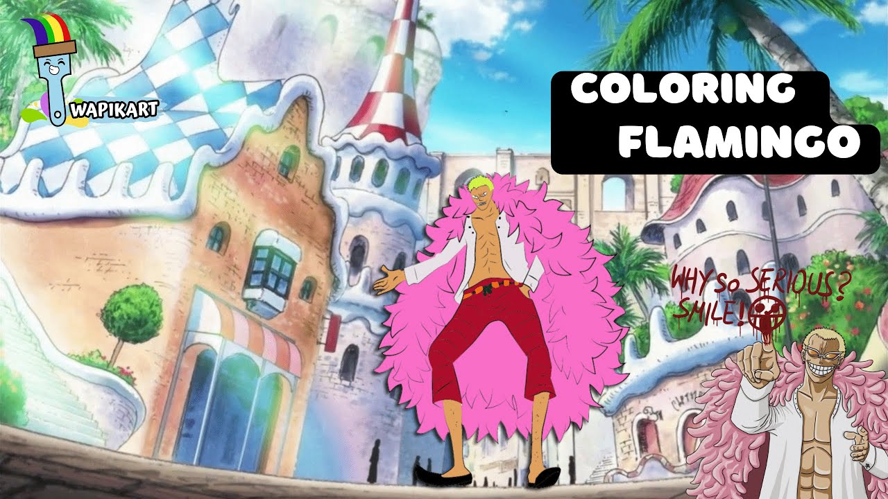 Donquixote Doflamingo one piece coloring - YouTube