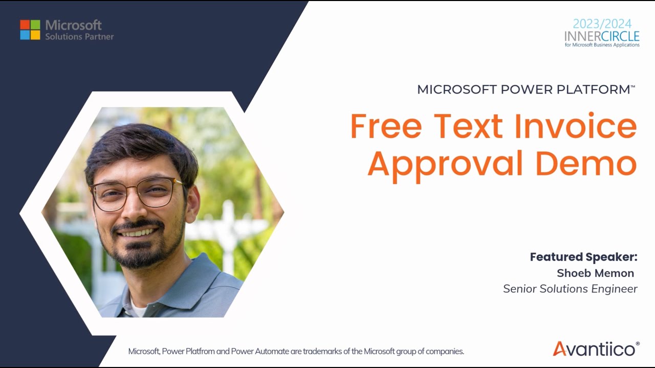 D365 Finance Free Text Invoice Power Automate Approval Workflow - YouTube