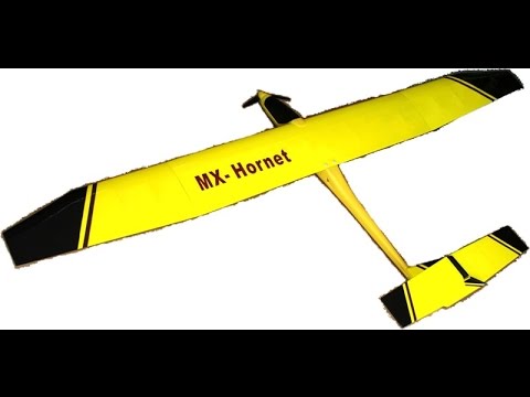 Hornet T-tail RC Powered Glider ARF - YouTube
