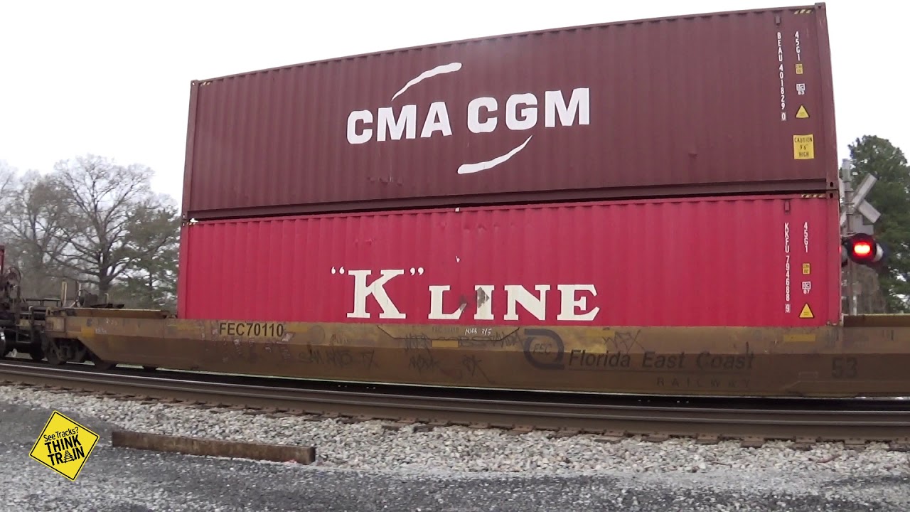 NS 8038 (GE ES44AC) leads NS V07 - YouTube