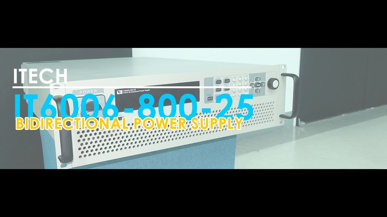 ITECH IT6006C-800-25 BIDIR. DC POWER SUPPLY - YouTube