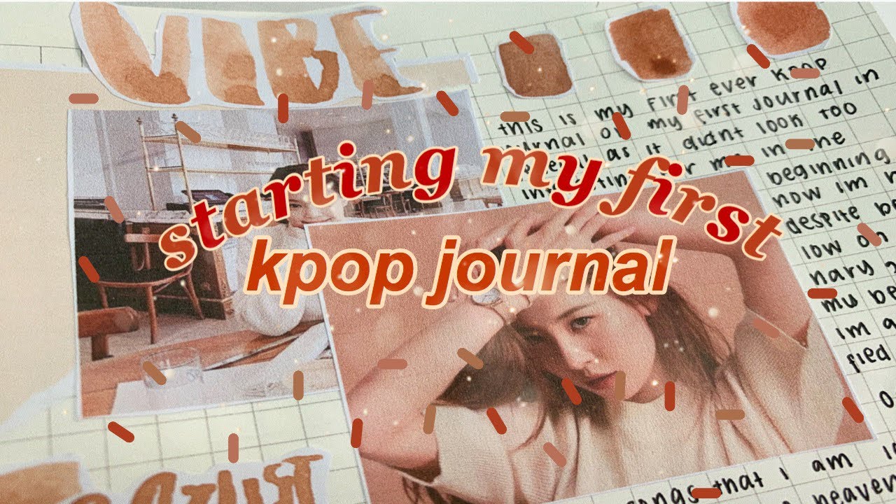 starting my first kpop journal 🍑 | peachcloud - YouTube