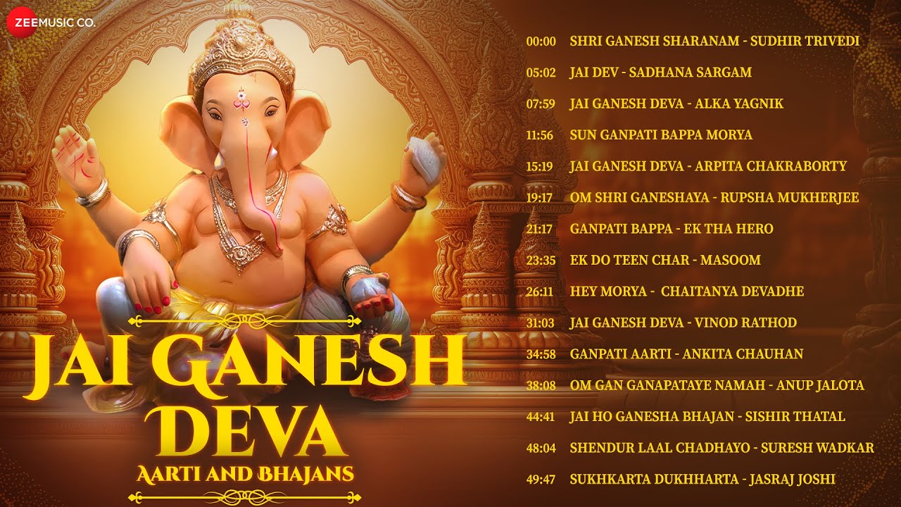 Jai Ganesh Deva - Aarti and Bhajans - Full Album | Shri Ganesh Sharanam | Jai Dev and More - YouTube