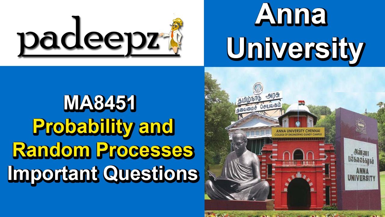 MA8451 Probability and Random Processes Important Questions | Anna ...