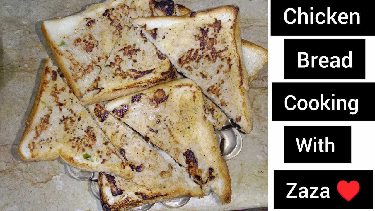 Crispy chicken Toast recipe for tea time snacks 😋 | how to make chicken ...