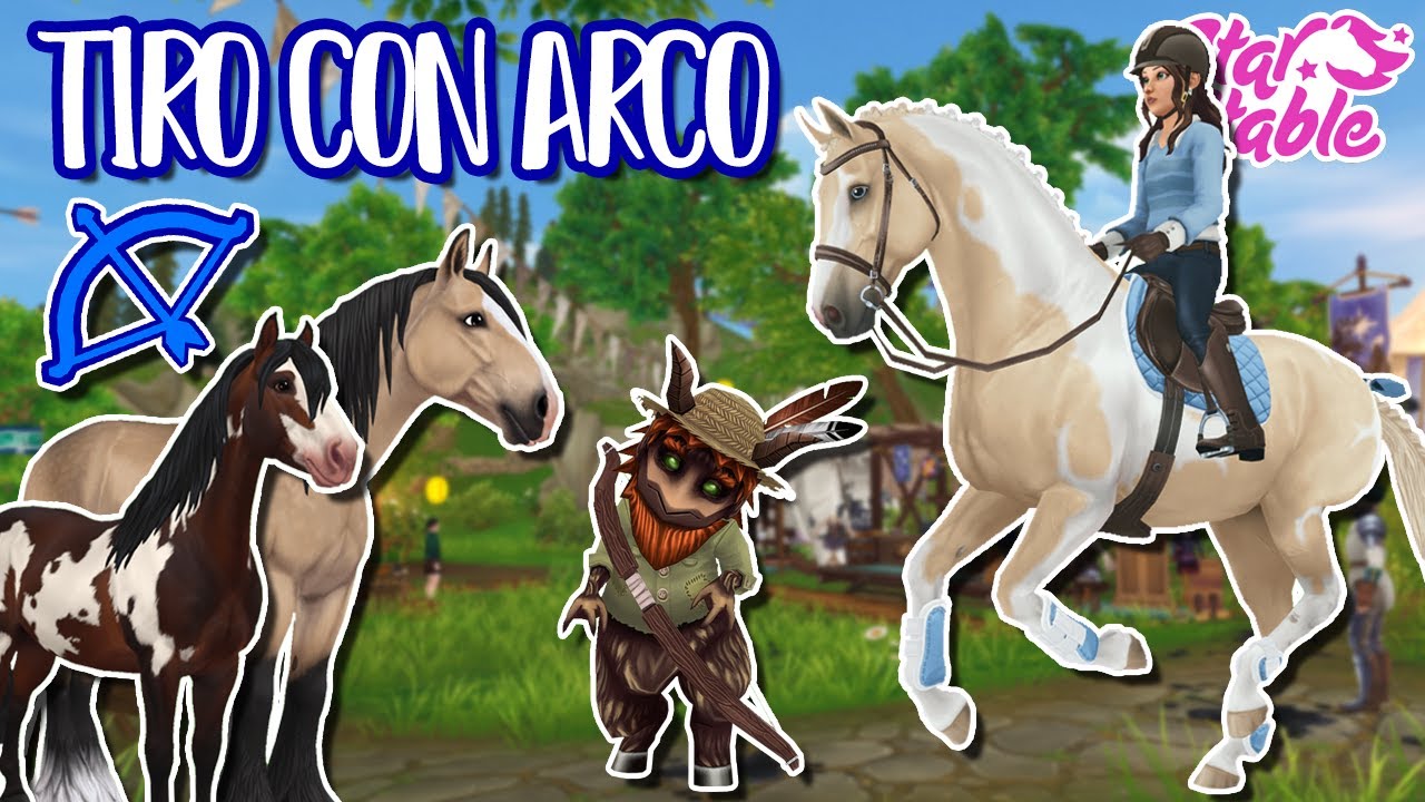 TIRO CON ARCO y CAPAS de CRIOLLO y SHIRE | Star Stable - YouTube