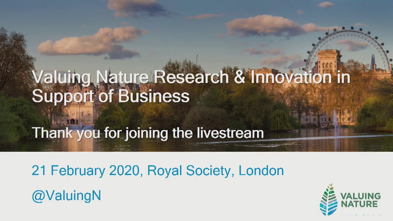 Valuing Nature Live Stream - YouTube