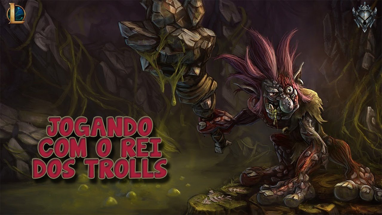 JOGANDO COM O REI DOS TROLLS (LoL) - YouTube