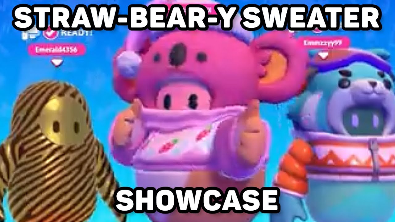 FUN! Straw-Bear-Y Sweater Koala Costume Showcase (Fall Guys Winter ...