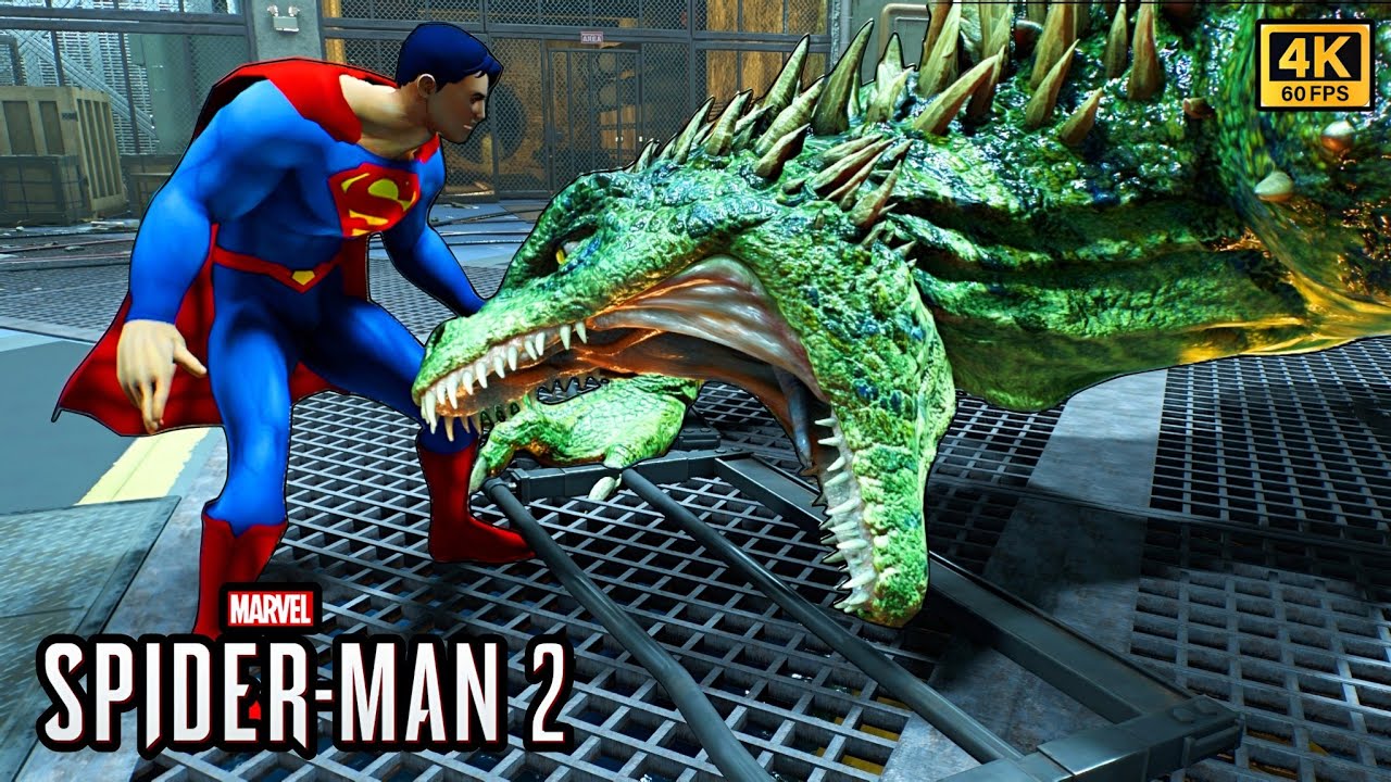 New Super-Man Mod Battles Doc Connors (The Lizard) in Marvel's Spider ...