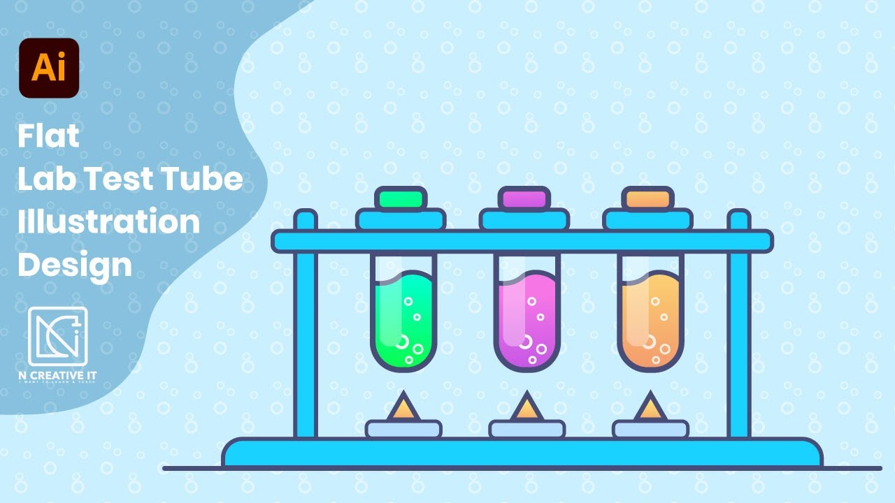 Illustration Tutorial | Chemistry Laboratory Test Tube Illustration ...
