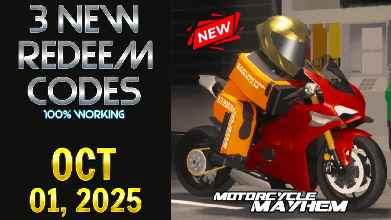 🐝 Motorcycle Mayhem Codes | Motorcycle Mayhem Redeem Codes | Roblox ...
