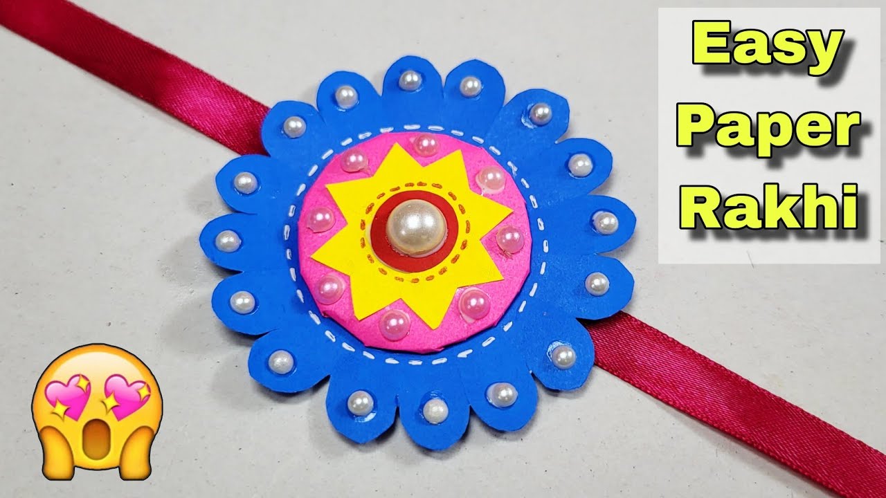 Most Easy Paper Rakhi || Rakhi making Ideas at Home || Rakhi Kaise ...
