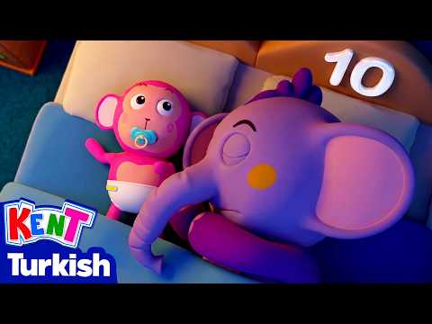 🐘💤 On Yatakta Şarkısı | Çocuklar İçin Ninni 🎵 Uyku Şarkısı | Kent the Elephant Turkish