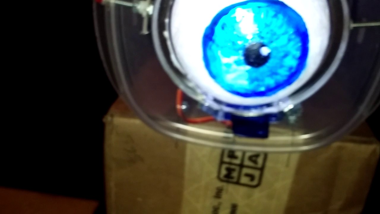 Homemade Cyclops mask with moving eye part 1 - YouTube