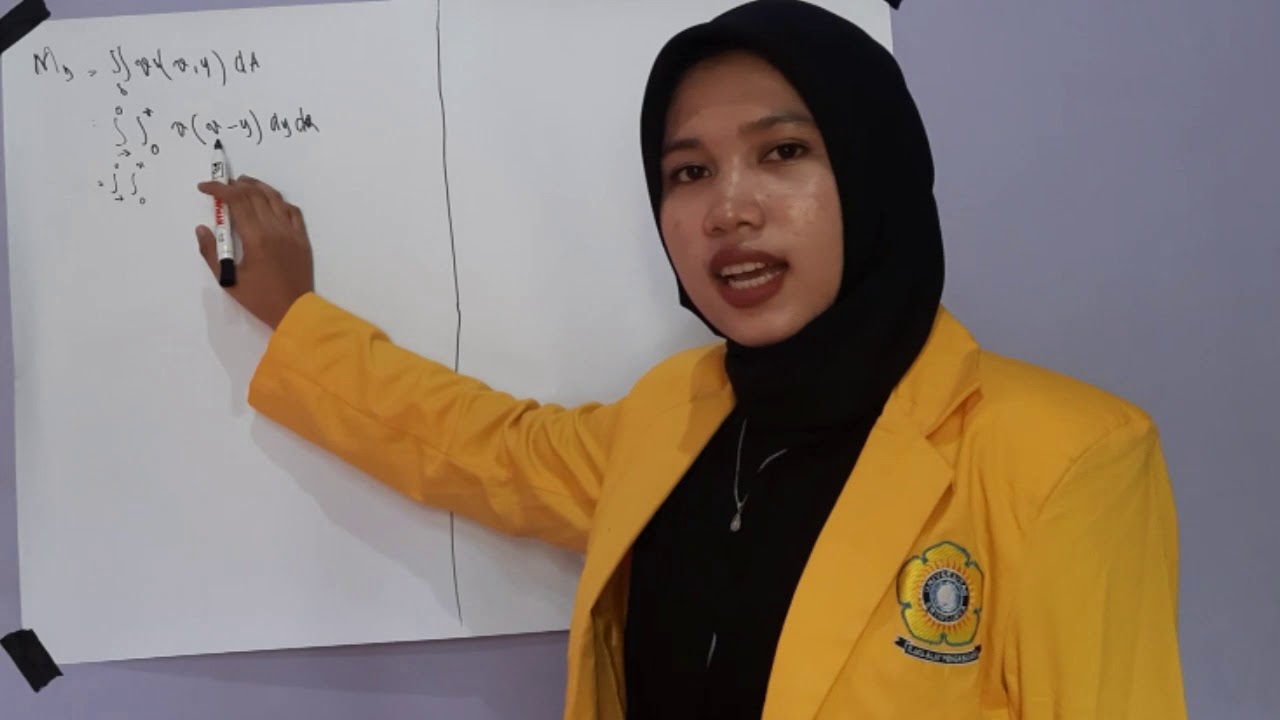 CONTOH SOAL & PEMBAHASAN PUSAT MASSA INTEGRAL LIPAT DUA - YouTube