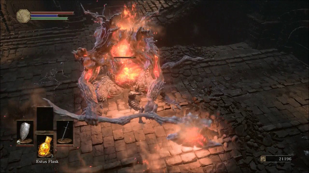 DS3 - Black Knight vs Black Knight and Black Knight vs Fire Demon - YouTube