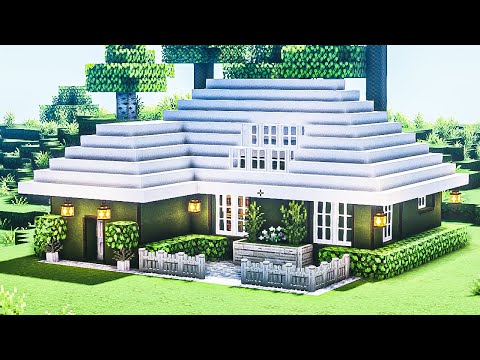 Minecraft 🏠 How to Build a Modern House Tutorial / Minecraft modern ...