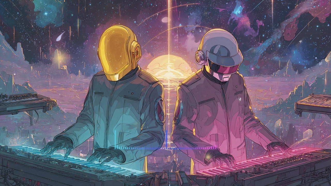 Daft Punk Inspired "Digital Chillwave Grooves" 🎵🤖 | Chill Electro Funk ...