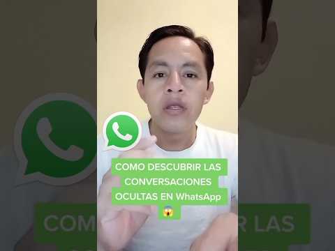 Cómo DESCUBRIR las CONVERSACIONES OCULTAS en WhatsApp #whatsapp #whatsappstatus