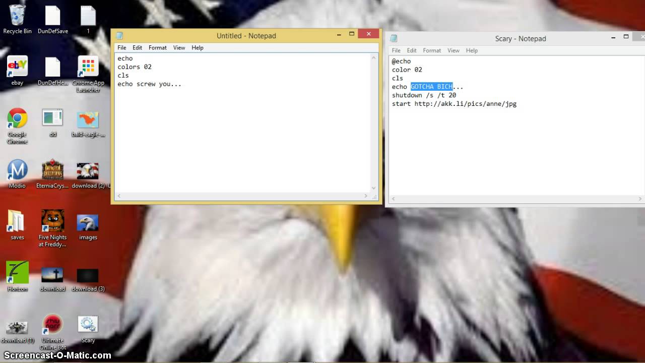 How to make a jumpscare virus - YouTube