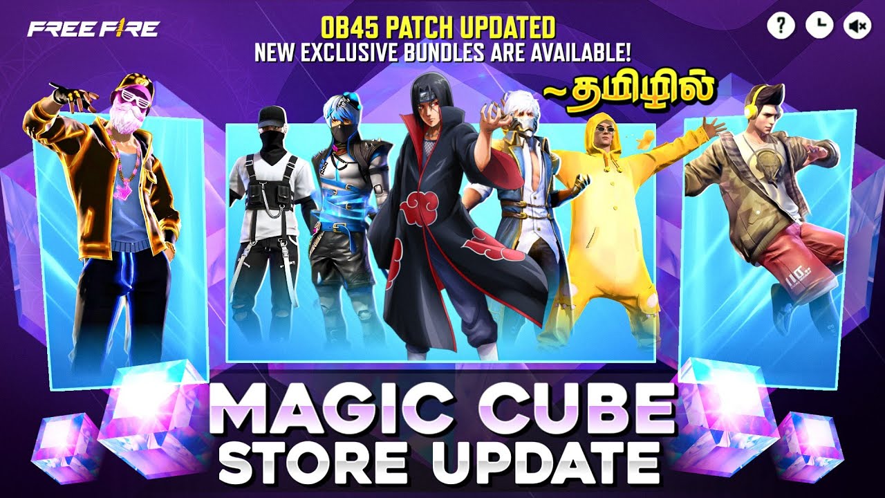 😍 OB50 MAGIC CUBE STORE UPDATE 🔥 itachi bundle date & Naruto Chapter-2 ...