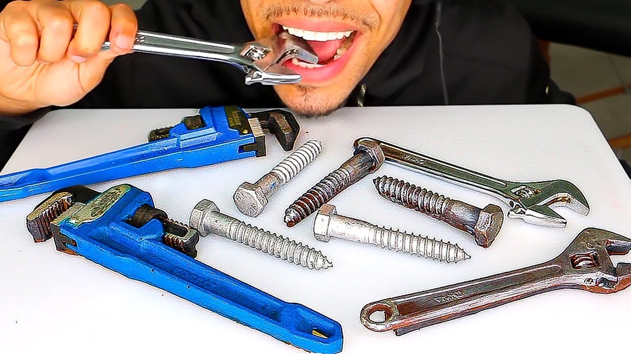 ASMR EDIBLE TOOLS JERRY REAL MOUTH EATING SOUNDS NO TALKING *CHOCOLATE ...