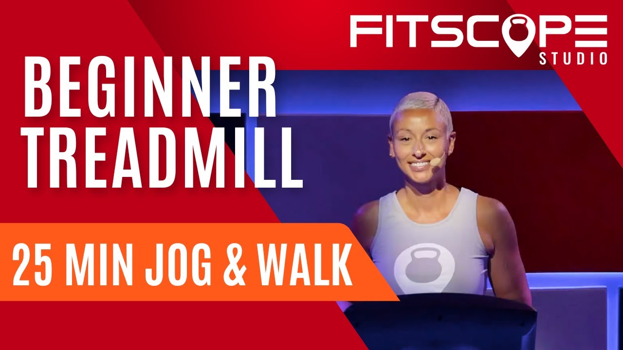 25 Min Beginner Jog & Power Walk: Treadmill Training w/ Sal - YouTube