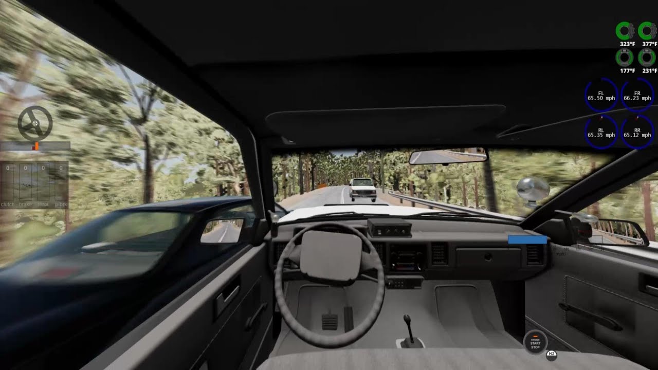 driving on BeamNG.Drive mount coot-tha map Silverado D10 park ranger ...