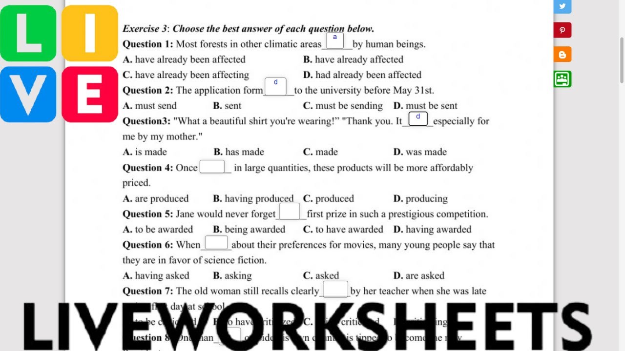 cách hack đáp án trên liveworksheet cho máy tính ( bật phụ đề nên để ...