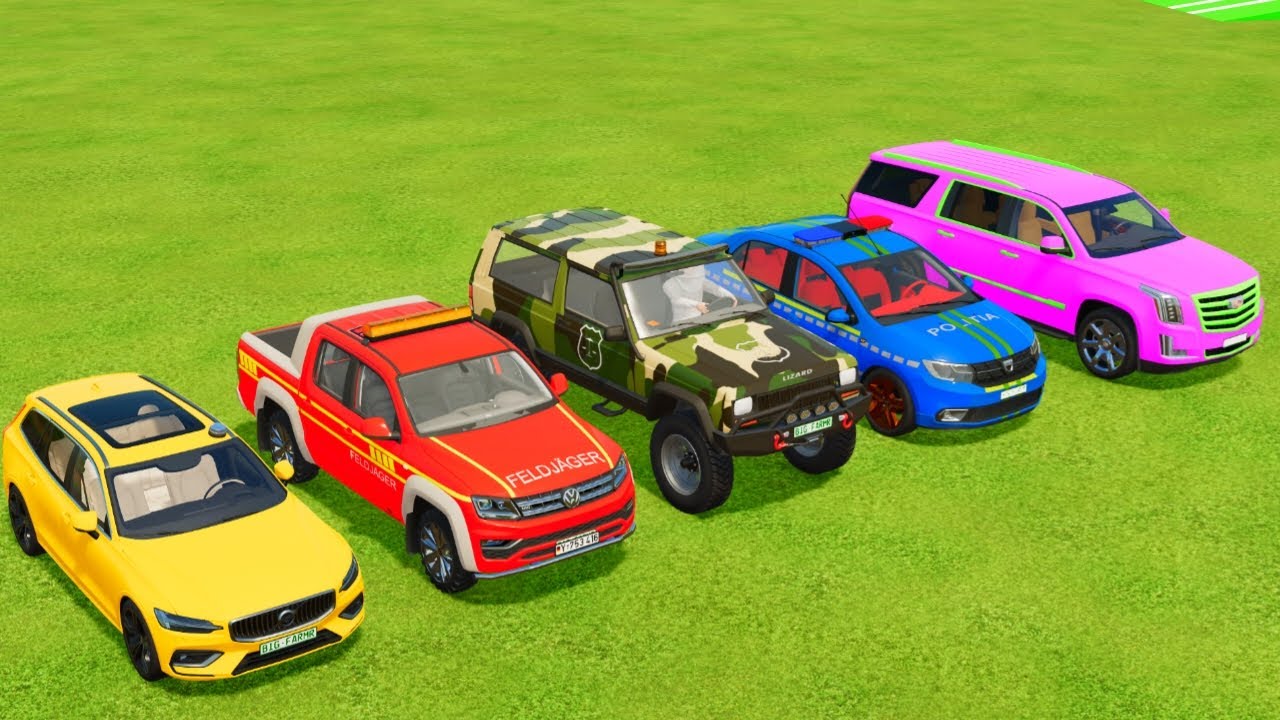 DACIA, VOLKSWAGEN POLICE VEHICLES, RESCUE CAR, AMBULANCE EMERGENCY ...