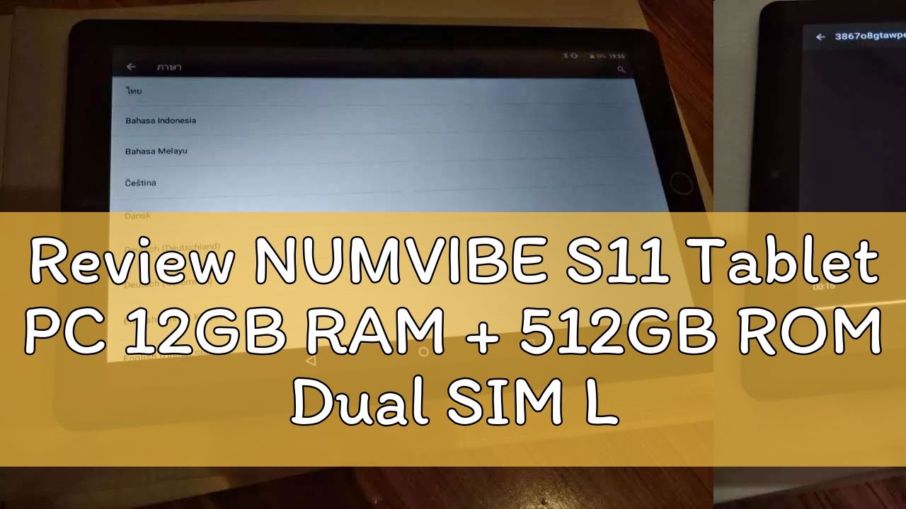 Review NUMVIBE S11 Tablet PC 12GB RAM + 512GB ROM Dual SIM LTE WiFi 5G ...