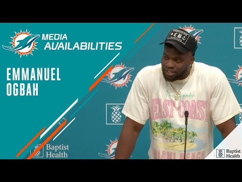 Emmanuel Ogbah meets with the media | Miami Dolphins
