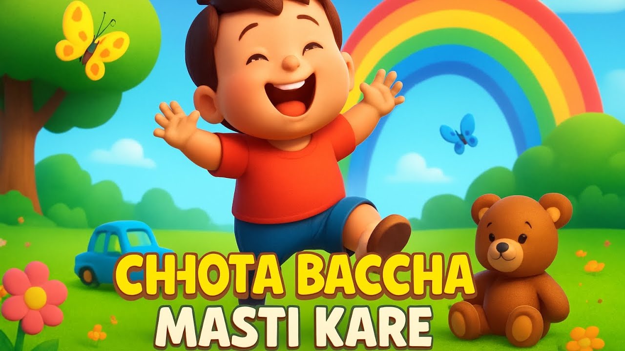 Chhota Baccha Masti Kare | Cute Baby Rhyme Song | 3D Cartoon Kids Song ...